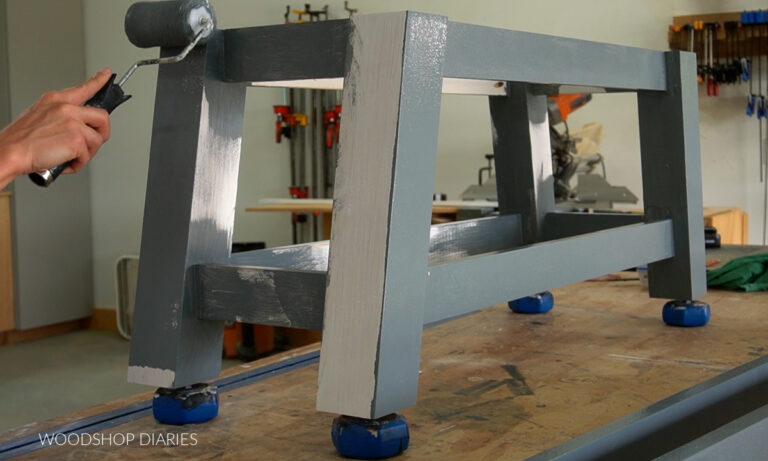 Simple DIY Shoe Bench with Printable Building Plans