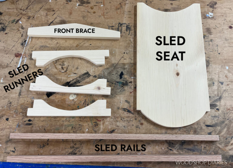 Decorative DIY Wooden Sled | FREE BUILDING PLANS