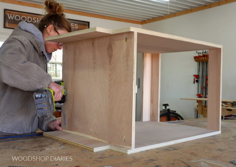 How to Build a Pull Out Shelf Cabinet | PRINTABLE PLANS