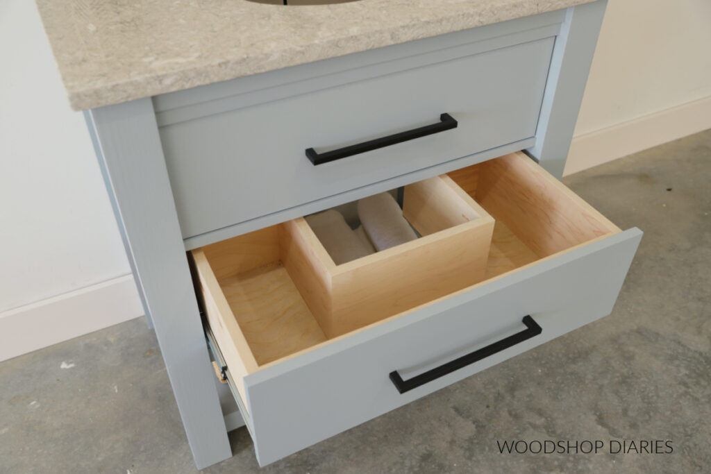 How to Build a Single Sink Vanity with Drawer | WITH PLANS!