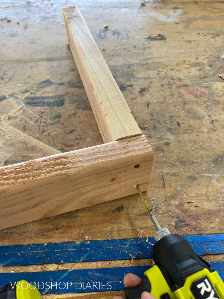 Easy DIY Garage Wall Shelves -- Made with 2x4s and Plywood