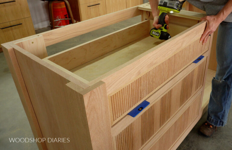How to Build a Bathroom Vanity with Countertop Cabinet