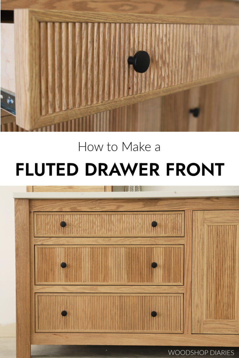 How to Make a Fluted Drawer Front
