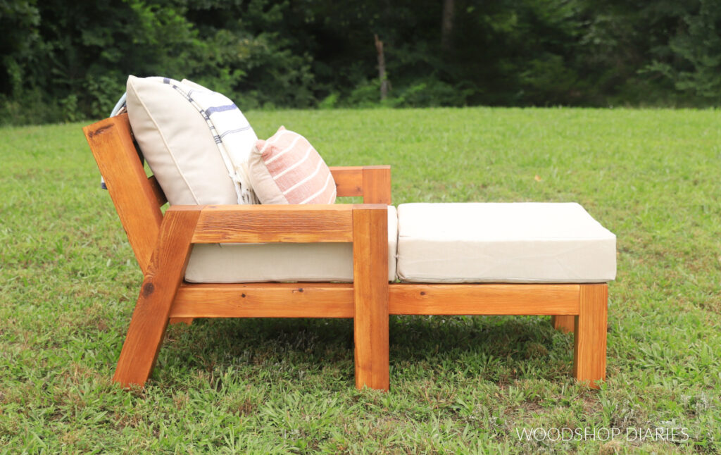DIY Outdoor Chaise Lounge Chair -- with PRINTABLE PLANS