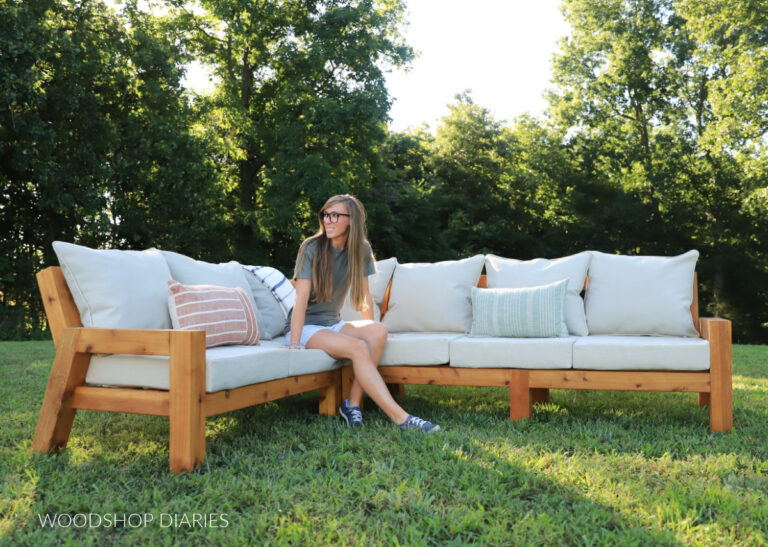 DIY Modular Outdoor Sectional Sofa | WITH BUILDING PLANS