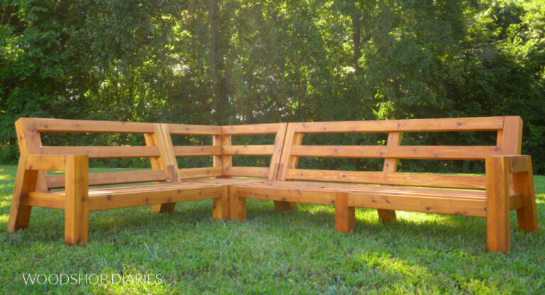 DIY Modular Outdoor Sectional Sofa | WITH BUILDING PLANS