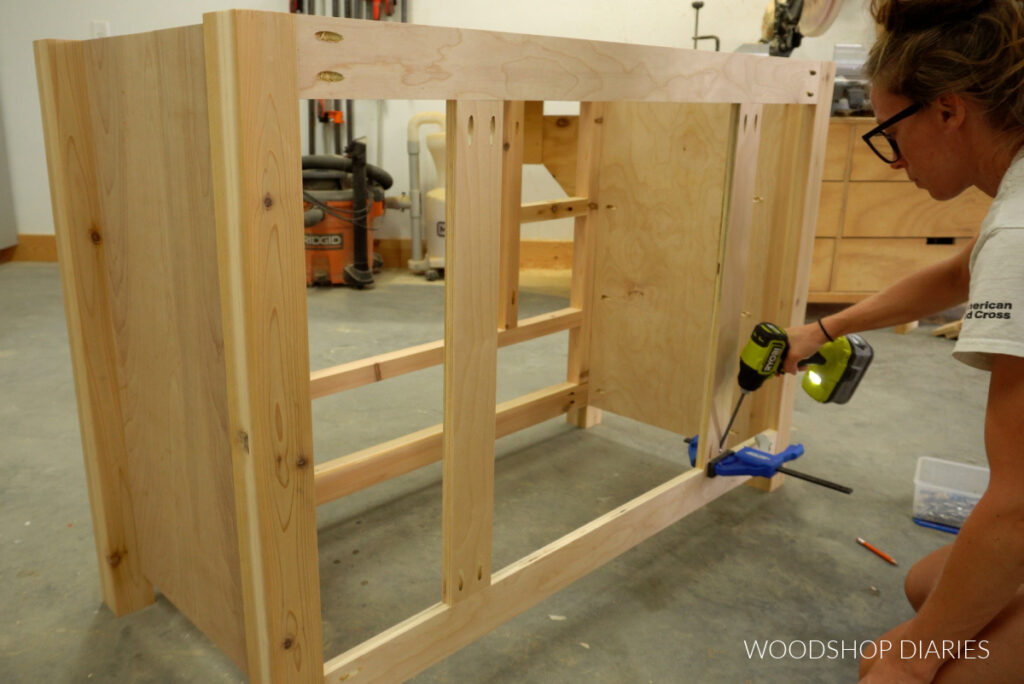 DIY Single Sink Bathroom Vanity Cabinet