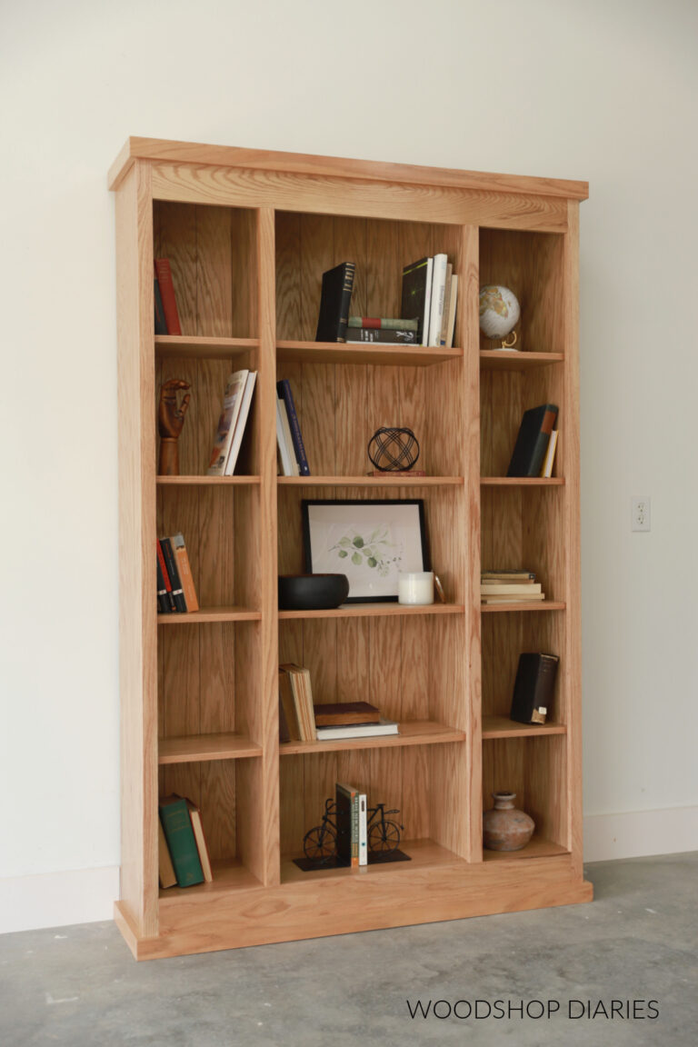 DIY Simple Angled Bookshelf | an EASY Weekend Project