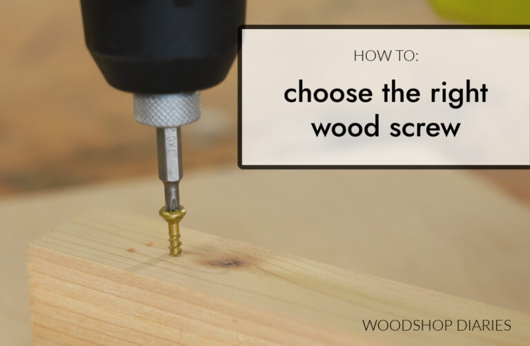 Choosing What Screw to Use for DIY Furniture Projects