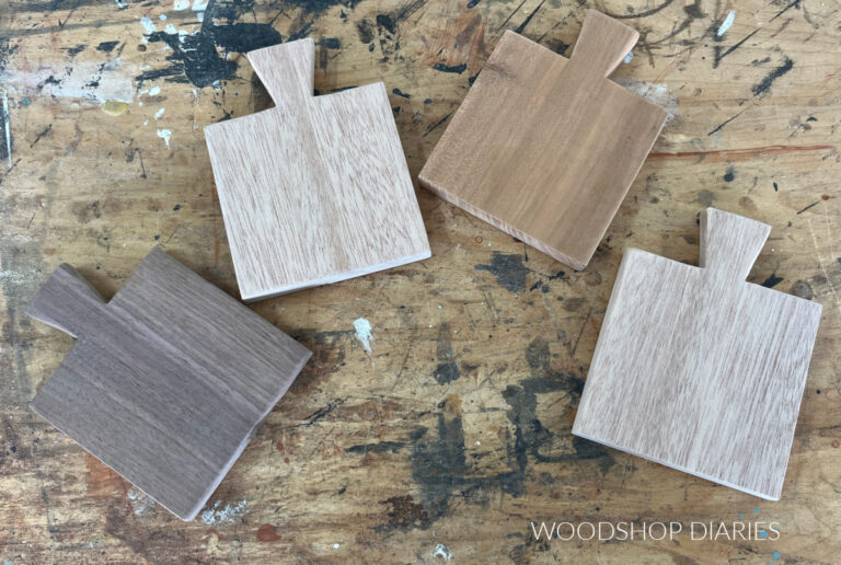 Easy DIY Cutting Board Drink Coasters | From Scrap Wood