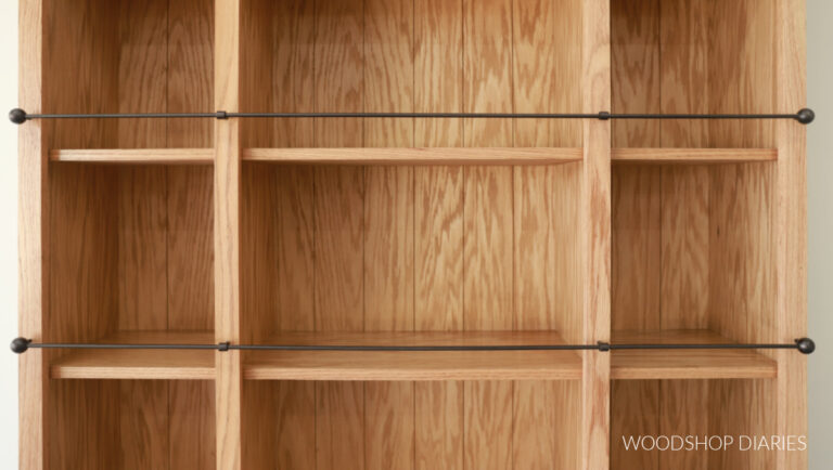 How to DIY a Gallery Rail for a Bookshelf | FOR CHEAP!