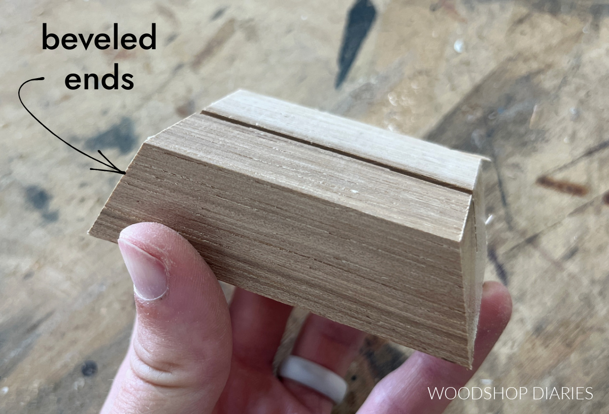 DIY Wood Block Photo Stand | From Scraps!