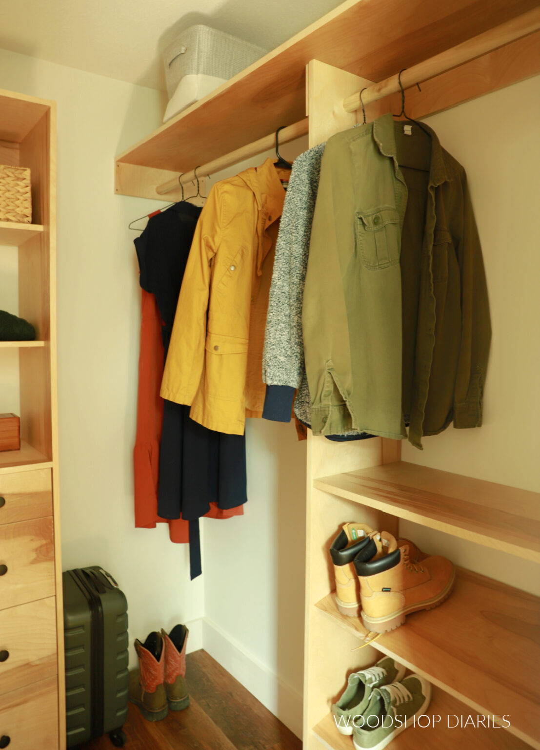 DIY Modular Closet Cabinets for a Small Walk In