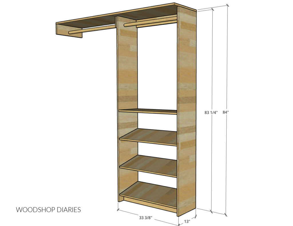 DIY Modular Closet Cabinets for a Small Walk In