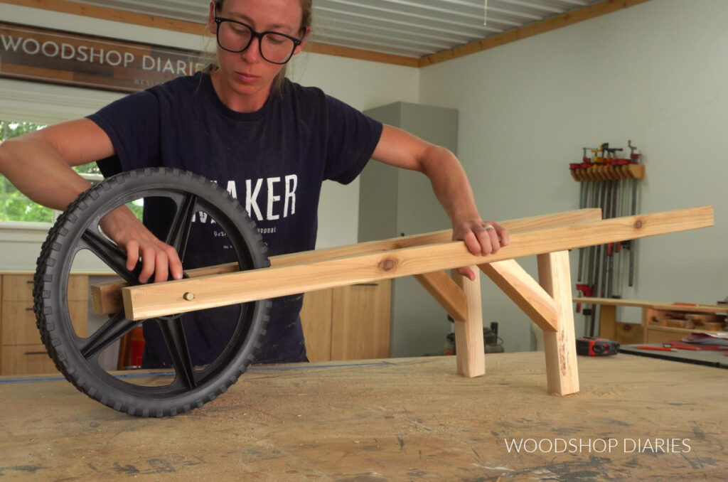 DIY Wooden Wheelbarrow | EASY Porch Decoration Idea!
