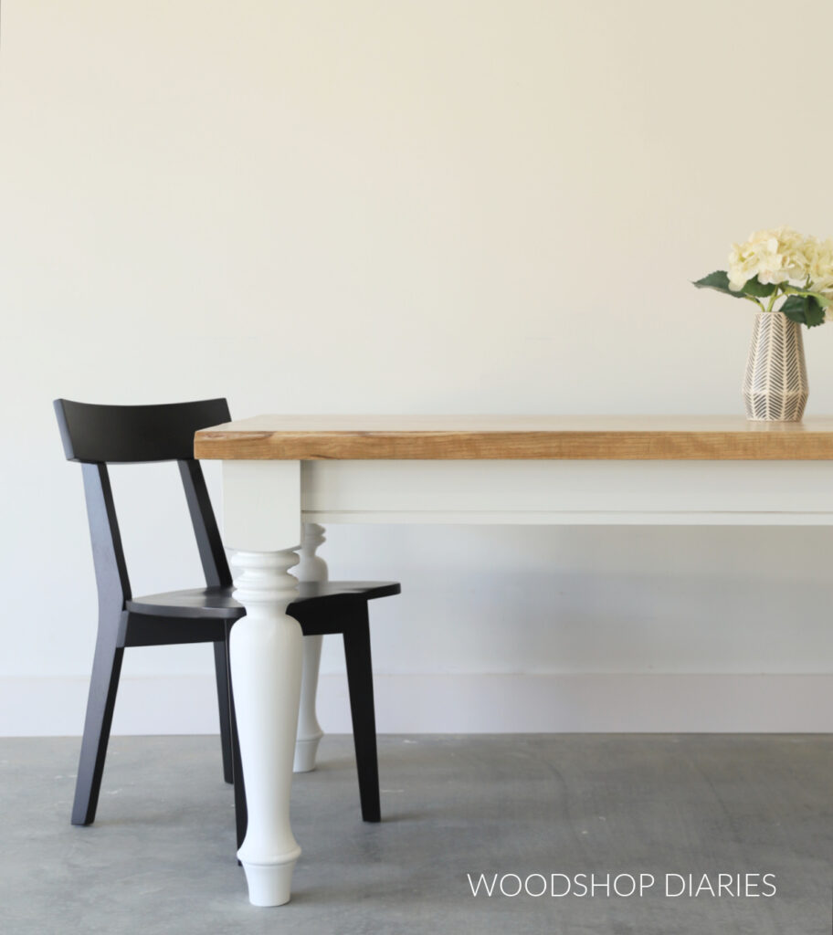 How to Build a Basic DIY Farmhouse Dining Table | with video!