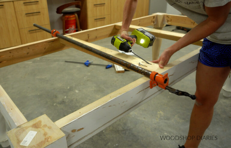 How to Build a Basic DIY Farmhouse Dining Table | with video!