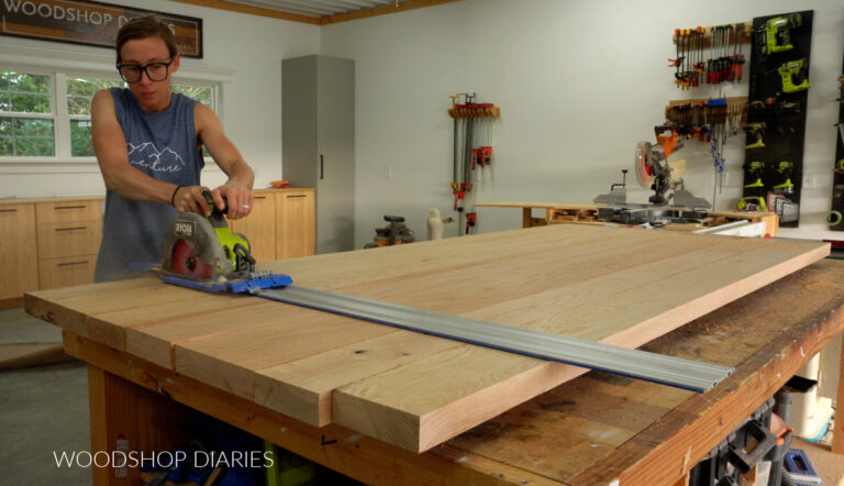 How to Build a Basic DIY Farmhouse Dining Table | with video!
