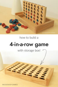 DIY Wooden 4 in a Row Game Board
