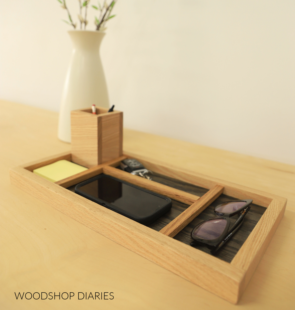 EASY DIY Organizer Tray for Your Desk, Nightstand, or Drawer