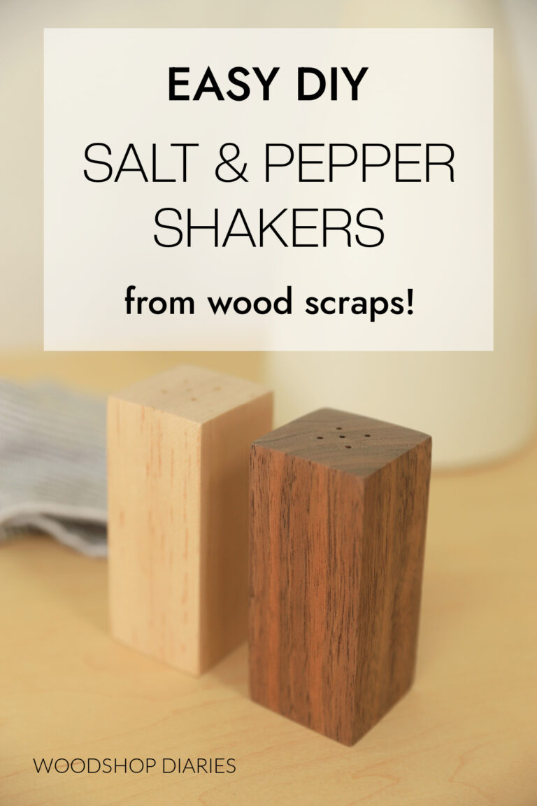 DIY Wooden Salt and Pepper Shakers