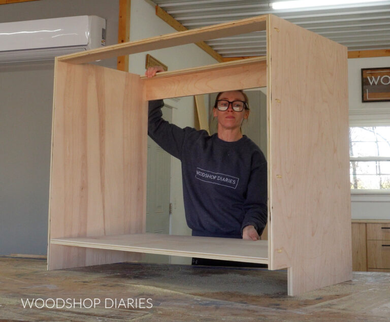 DIY Blind Corner Cabinet with Drawers