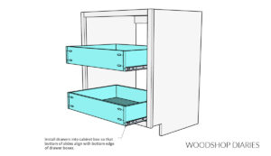 How to Build a Pull Out Shelf Cabinet | PRINTABLE PLANS