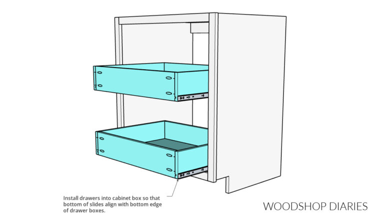 How to Build a Pull Out Shelf Cabinet | PRINTABLE PLANS