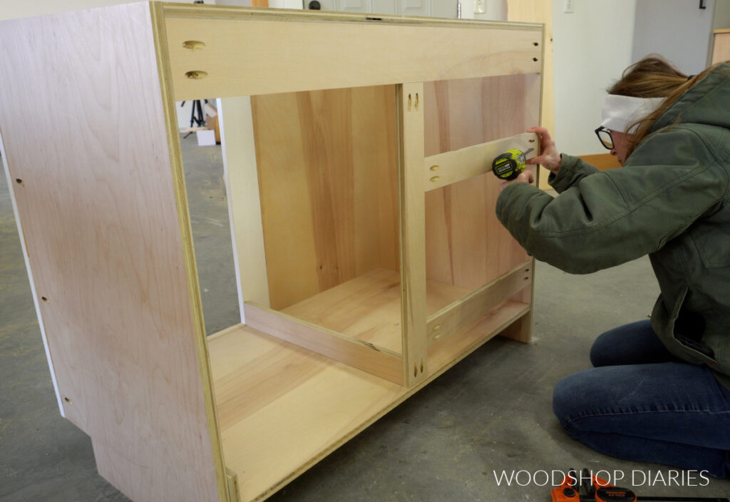 DIY Blind Corner Cabinet with Drawers