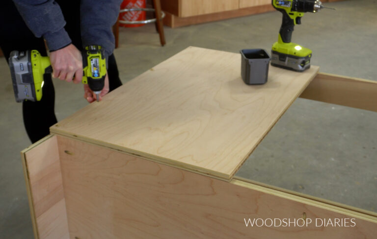 DIY Blind Corner Cabinet with Drawers