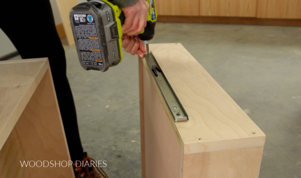 DIY Blind Corner Cabinet with Drawers