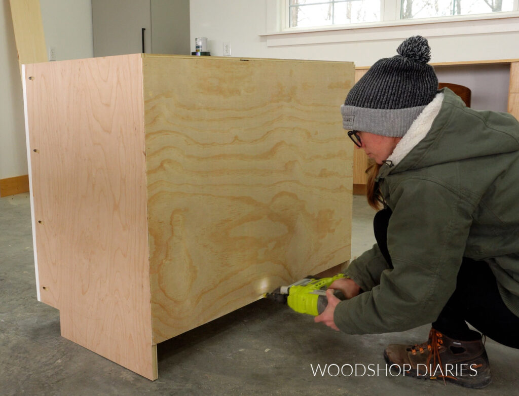 DIY Blind Corner Cabinet with Drawers