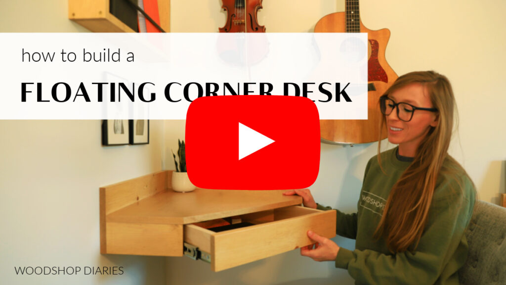 DIY Floating Corner Desk | Small Space Desk Solution