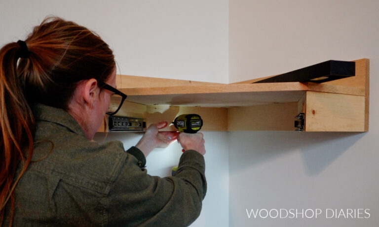 DIY Floating Corner Desk | Small Space Desk Solution