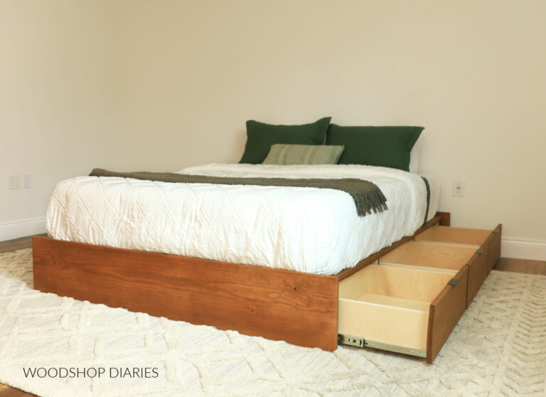 DIY Platform Storage Bed | with BUILDING PLANS