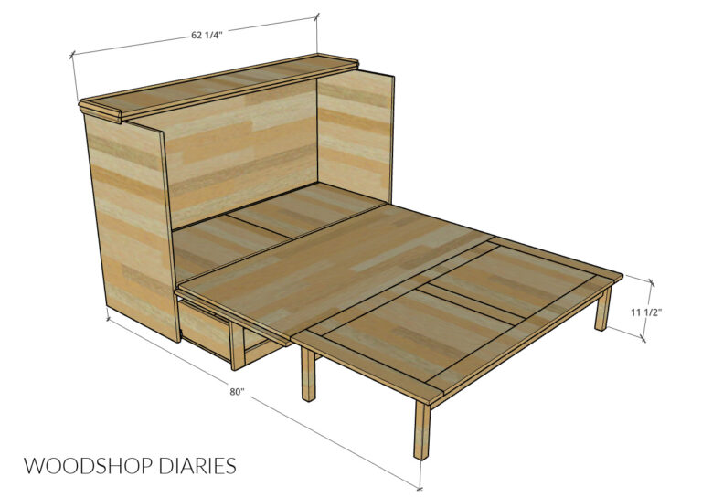 DIY Murphy Bed Cabinet