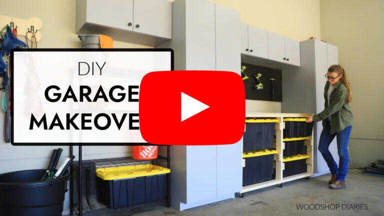 DIY Garage Storage Cabinets and Workbench Plans