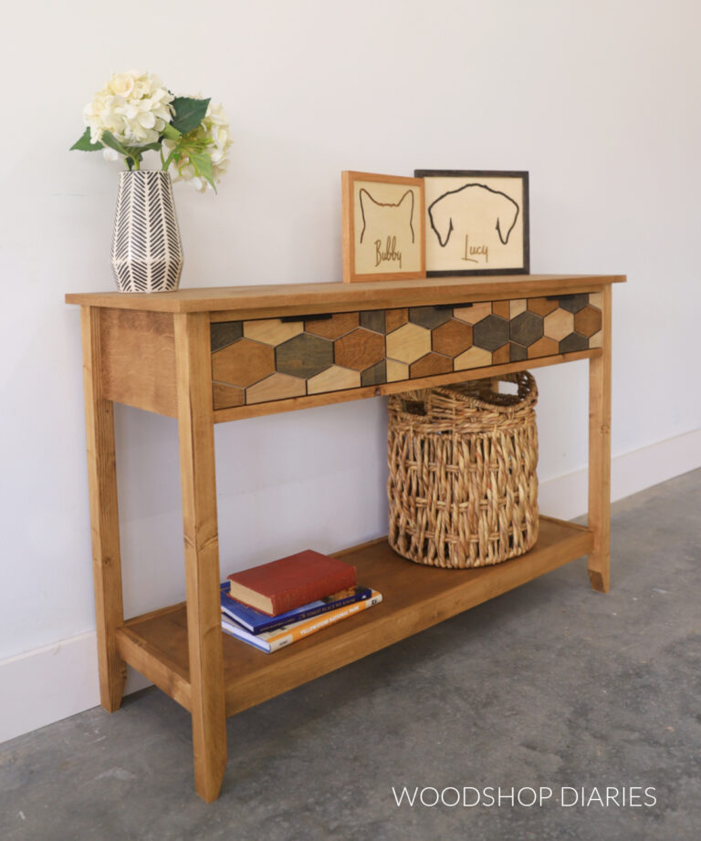 DIY Console Table with Drawers | BUILDING PLANS