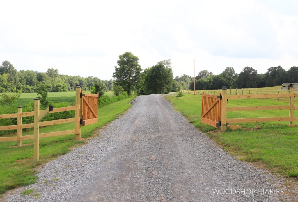 How I Built My Own Driveway Gates and Saved