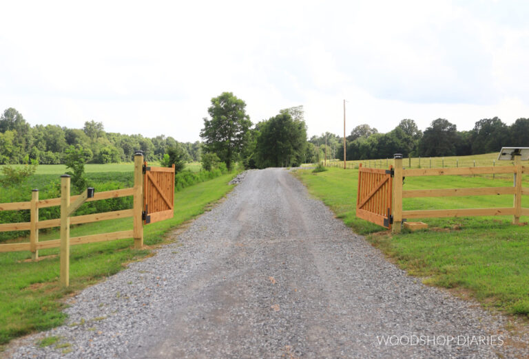 How I Built My Own Driveway Gates and Saved