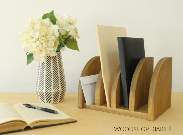 DIY Scrap Wood Desk Organizer