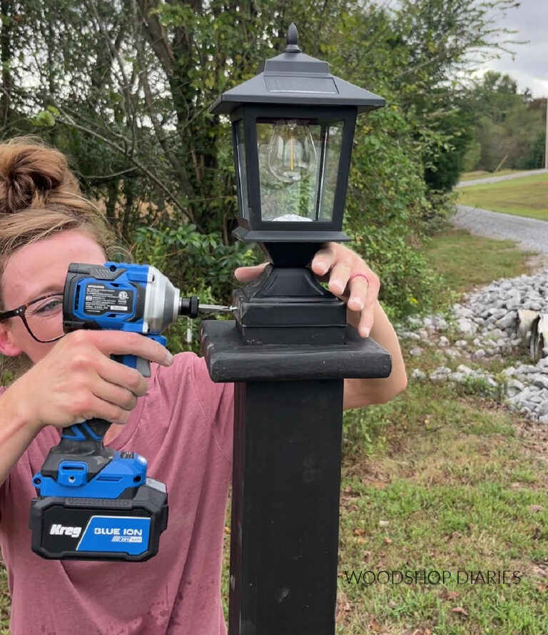 How to Build a Wooden Lamp Post