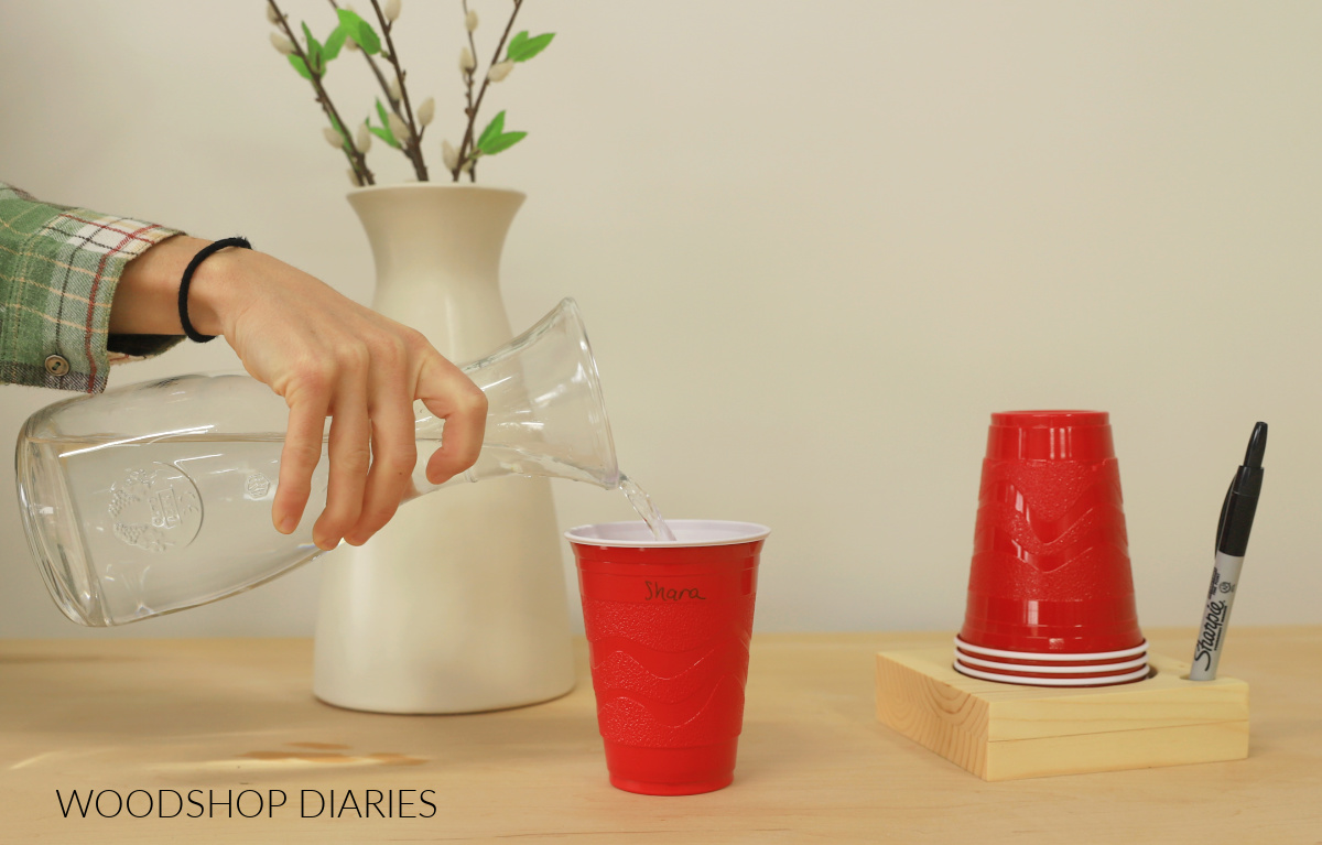 DIY Party Cup Holder with Marker