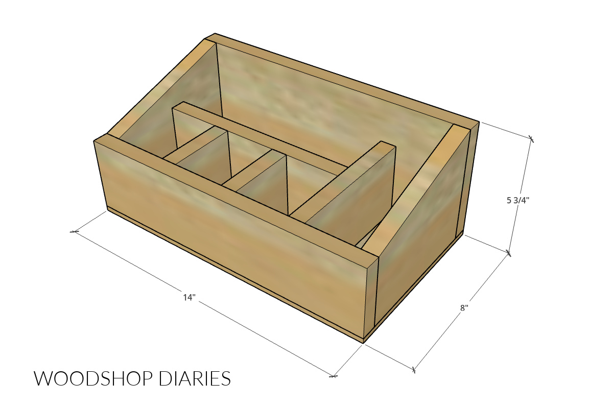 DIY Dinnerware Caddy | MADE FROM WOOD SCRAPS!