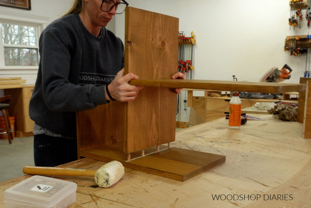 DIY Simple Angled Bookshelf | an EASY Weekend Project