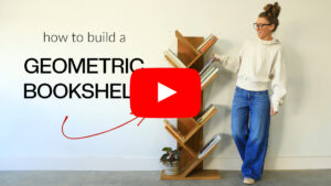 DIY Simple Angled Bookshelf | an EASY Weekend Project