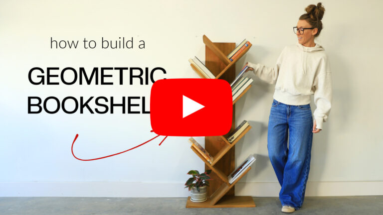 DIY Simple Angled Bookshelf | an EASY Weekend Project